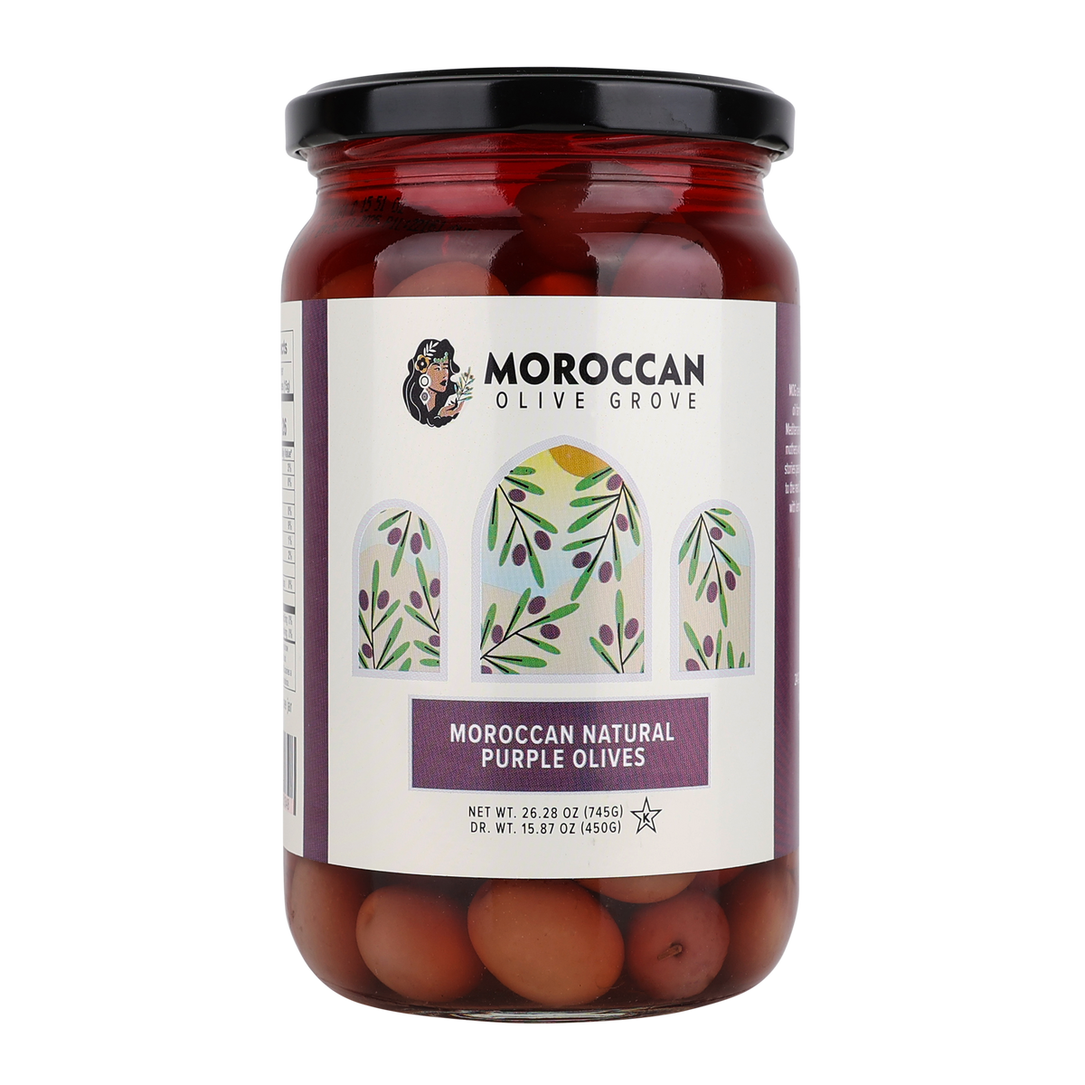 Moroccan Natural Purple Olives - 740g – Moroccan Olive Grove